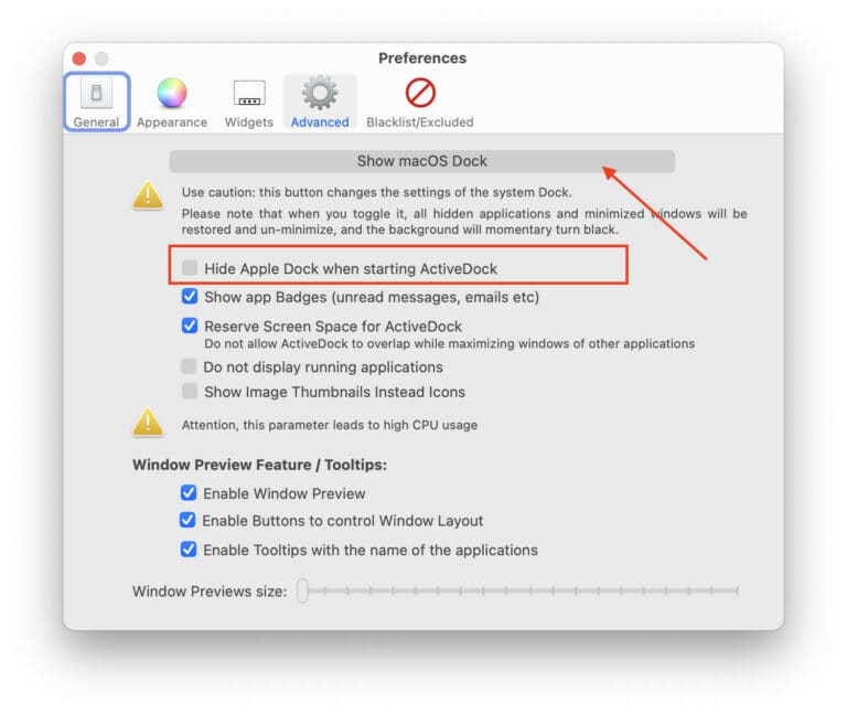 ActiveDock Documentation • MacPlus Software