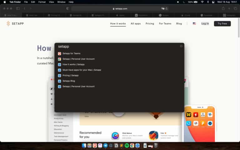Tab Finder | A list of all your open tabs across all browser windows in ...