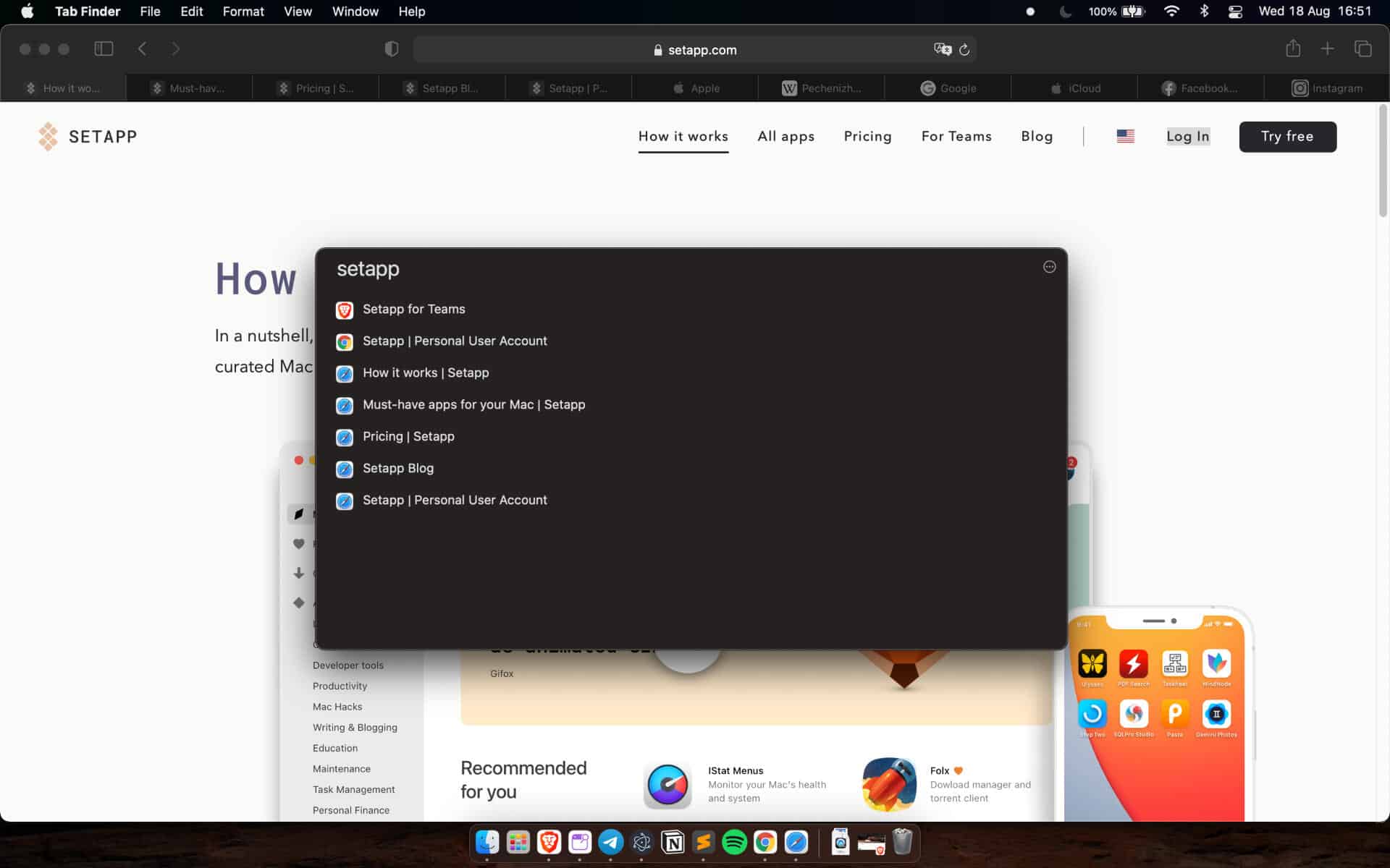 Tab Finder | A list of all your open tabs across all browser windows in ...