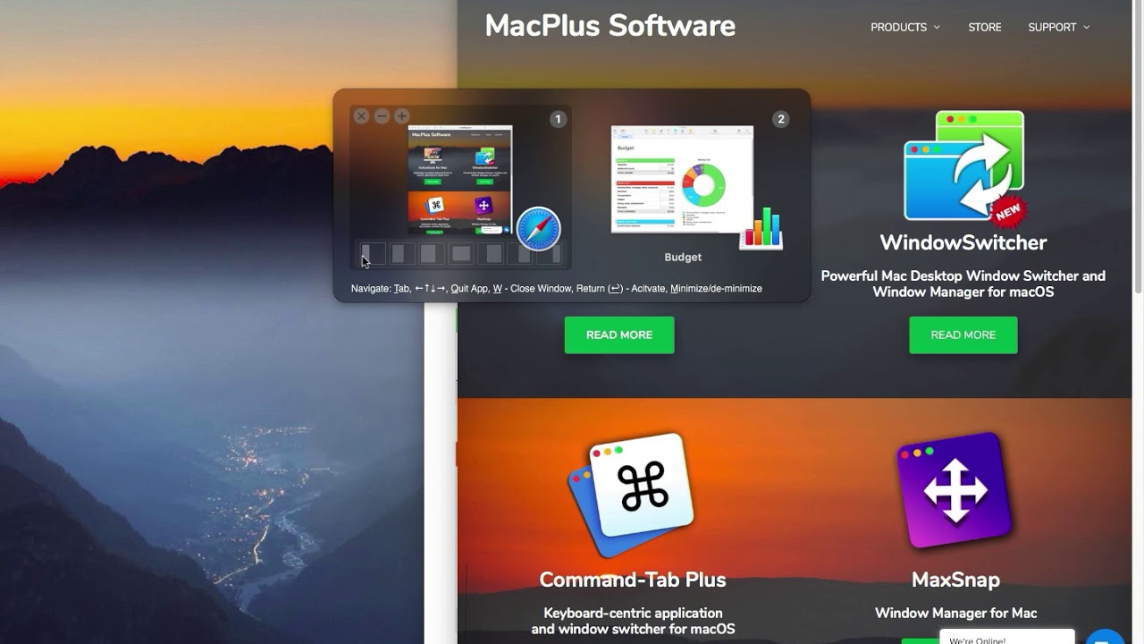 WindowSwitcher Powerful Mac Desktop Window Switcher and Window Manager for macOS • MacPlus Software